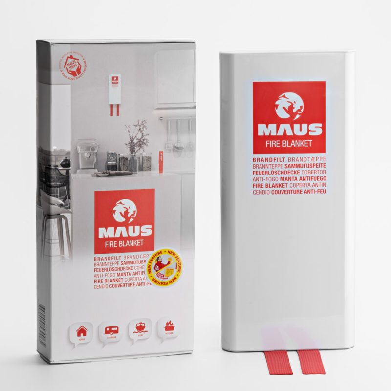 MAUS Dekke Home - The smart and stylish fire blanket - MAUS®️ Fire Safety