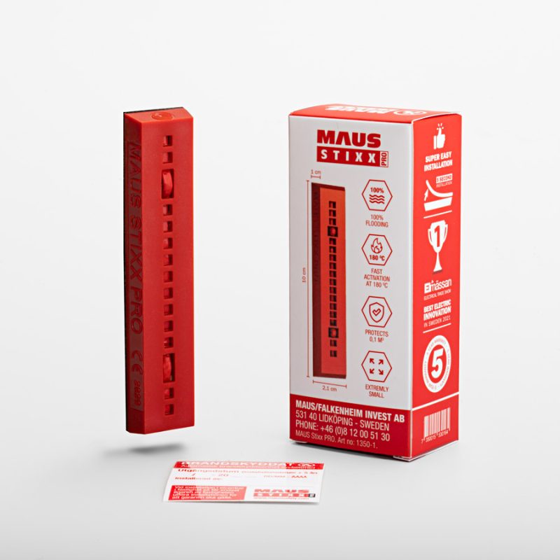 MAUS Stixx Pro Home - Automatic fire protection unit - MAUS®️ Fire Safety